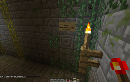 Redstone torch key 4 door system revamped | Minecraft Redstone Build #3107