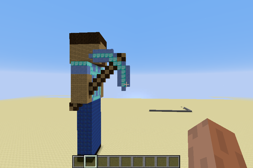 steve with pickaxe | Minecraft Pixel Art #3988