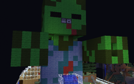 Small zombie pixelart | Minecraft Pixel Art #41