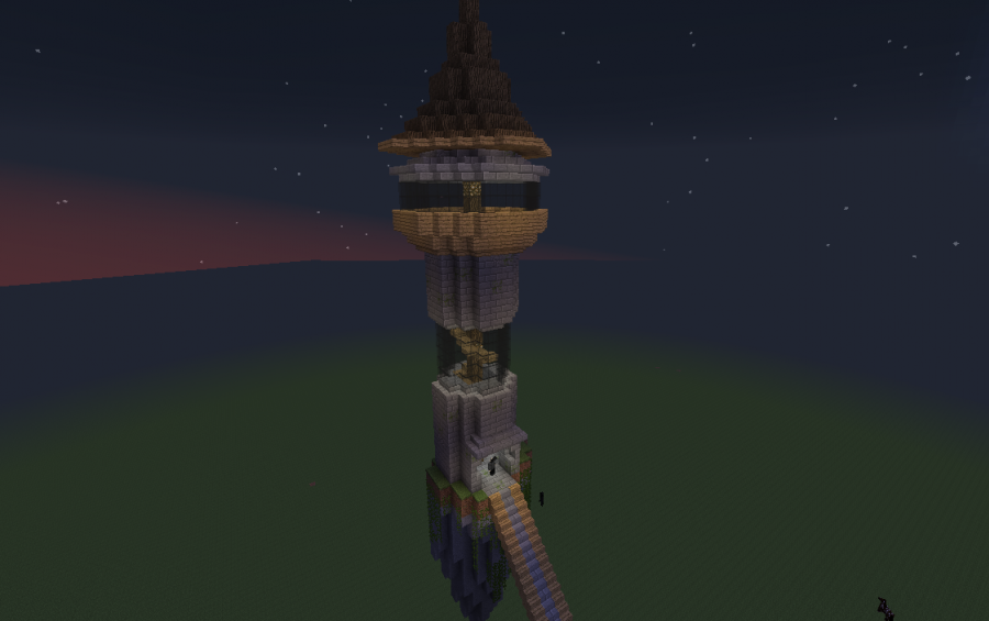 Simple Floating Island Tower | Minecraft Tower #4438