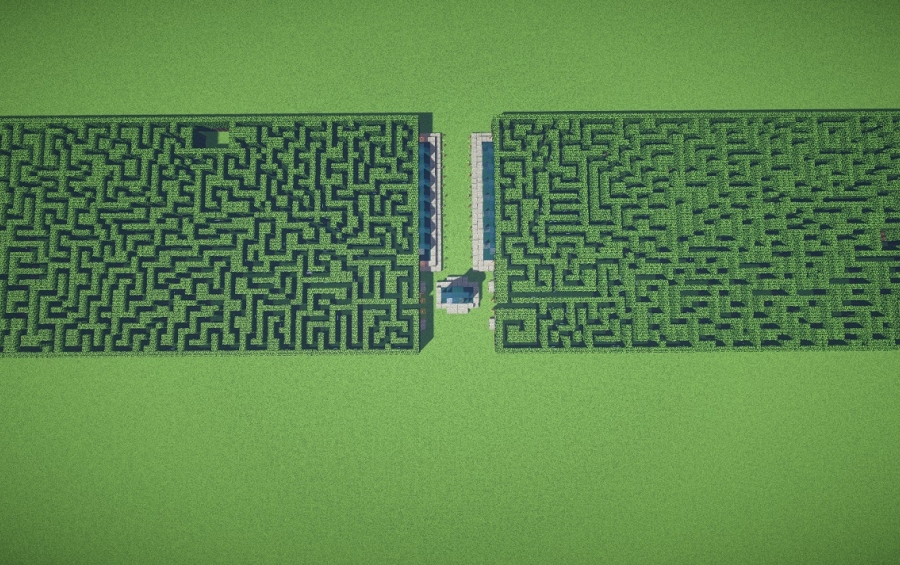 Double Hedge Maze | Minecraft Miscellaneous Build #5116