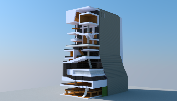 Modern building | Minecraft Tower #6384