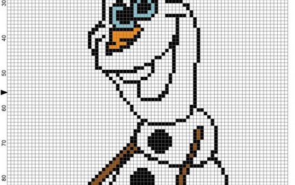 Frozen-Olaf | Minecraft Pixel Art #6994