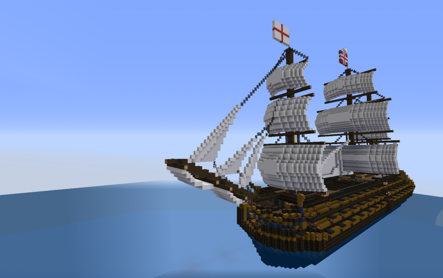 HMS Victory [Fully Furnished] | Minecraft Boat #7162