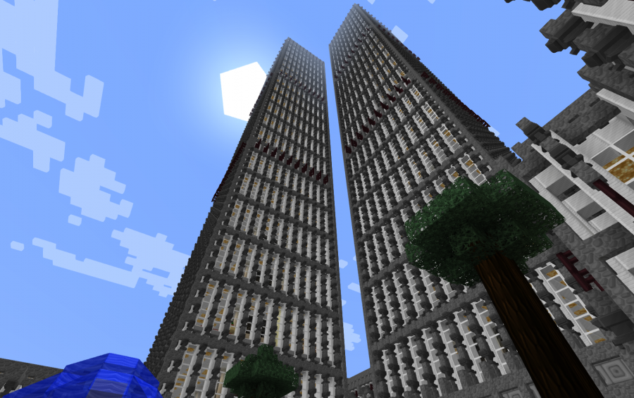 The Twin Towers of the S.H. Toinne Center | Minecraft Tower #7519