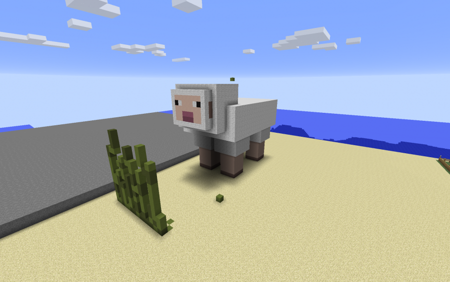 big sheep | Minecraft Pixel Art #8232