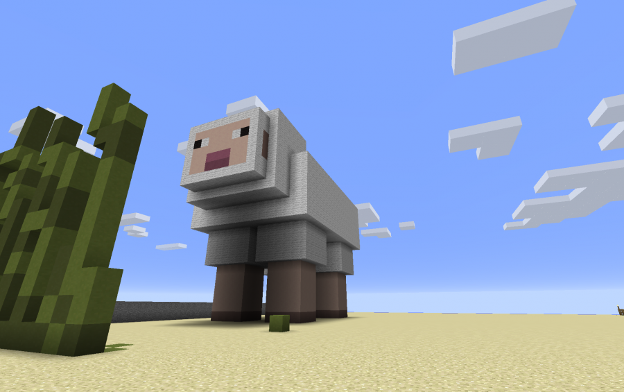big sheep | Minecraft Pixel Art #8232