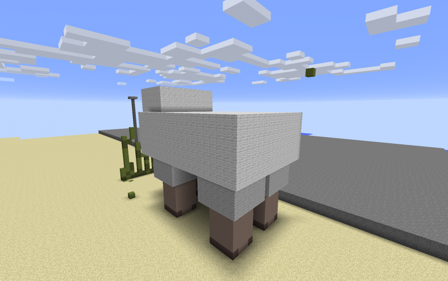 big sheep | Minecraft Pixel Art #8232