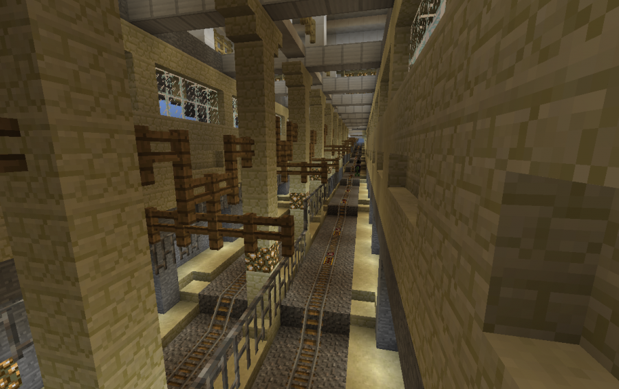 Fancy Elevated Rail Tunnel | Minecraft Miscellaneous Build #8468