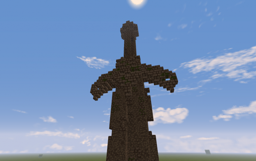 Ancient sword in the ground | Minecraft Miscellaneous Build #8702