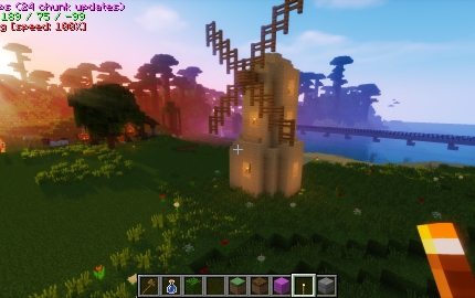 Sandstone Winmill (Medieval) | Minecraft Miscellaneous Build #8808