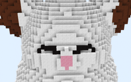 Moogle Final Fantasy | Minecraft Pixel Art #9318
