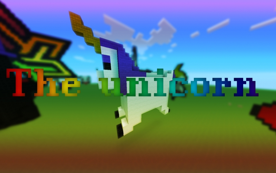 Simple unicorn | Minecraft Pixel Art #9825